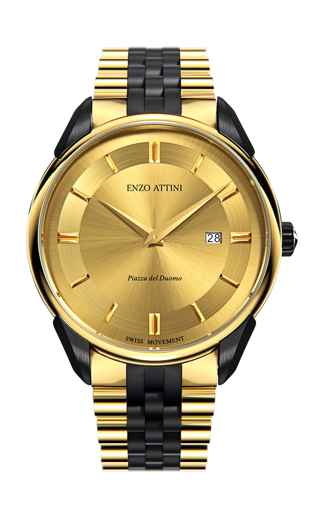 Piazza del Duomo, Milano ll / President Bracelet, Gold & Black Color ...